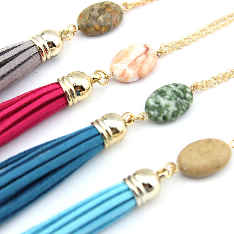 Boho Velvet Long Necklaces for Women - bohogammastyle